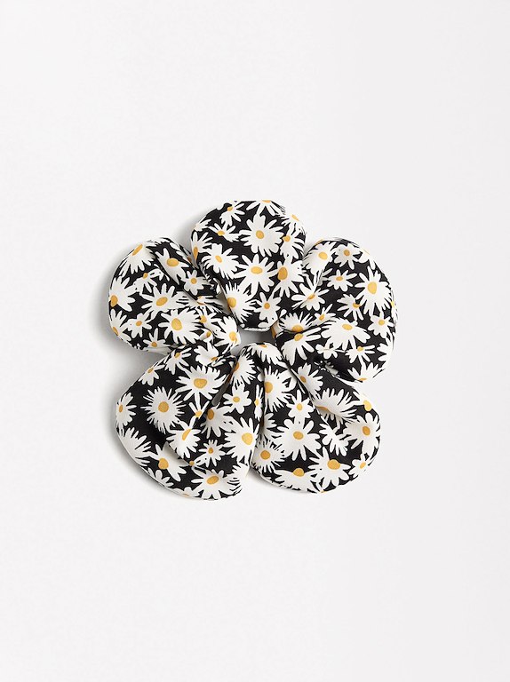 Daisy Print Scrunchie