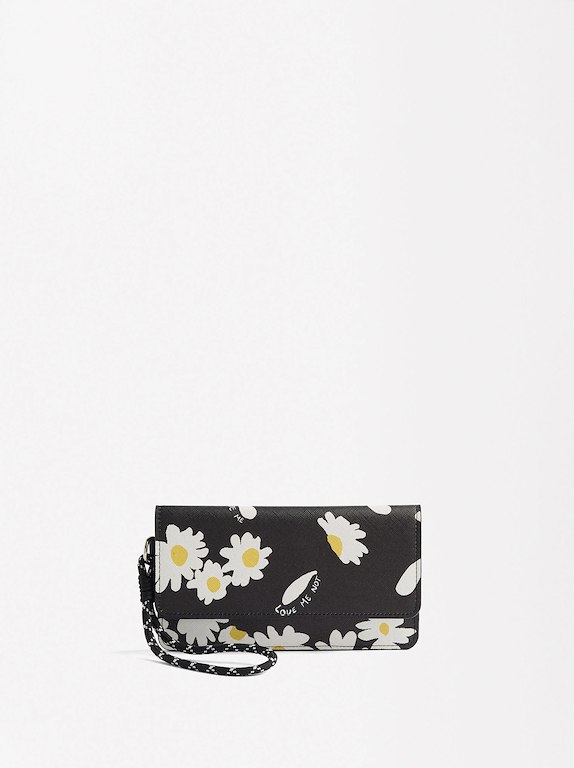 Daisy Print Textured Wallet