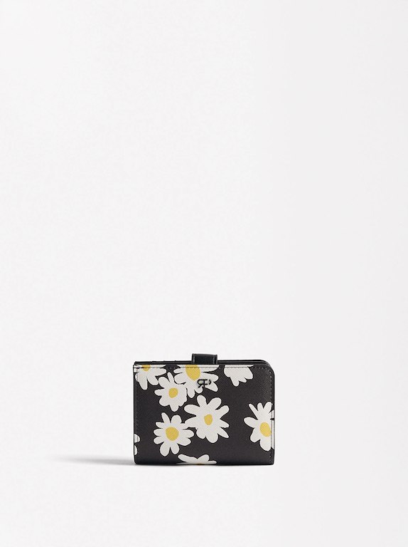 Daisy Print Textured Wallet