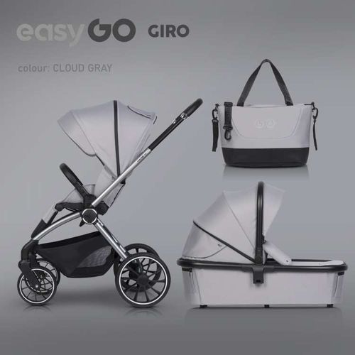 Eurocart Easy Go Giro 2U1 Kolica Za Bebe Cloudy Grey