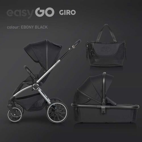 Eurocart Easy Go Giro 2U1 Kolica Za Bebe Ebony Black