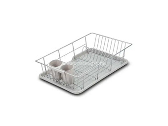 Oceđivač za sudove Mistry 30x48x11cm inox-beli Nava NV10-186-016