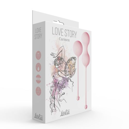 Vaginalne kuglice Lola games Set for Easy and Medium Level Love Story Carmen Tea Rose