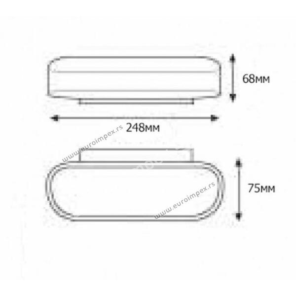 LED zidna svetiljka 6W 4000K 340lm BELA 029-003-0006 BELEN-6