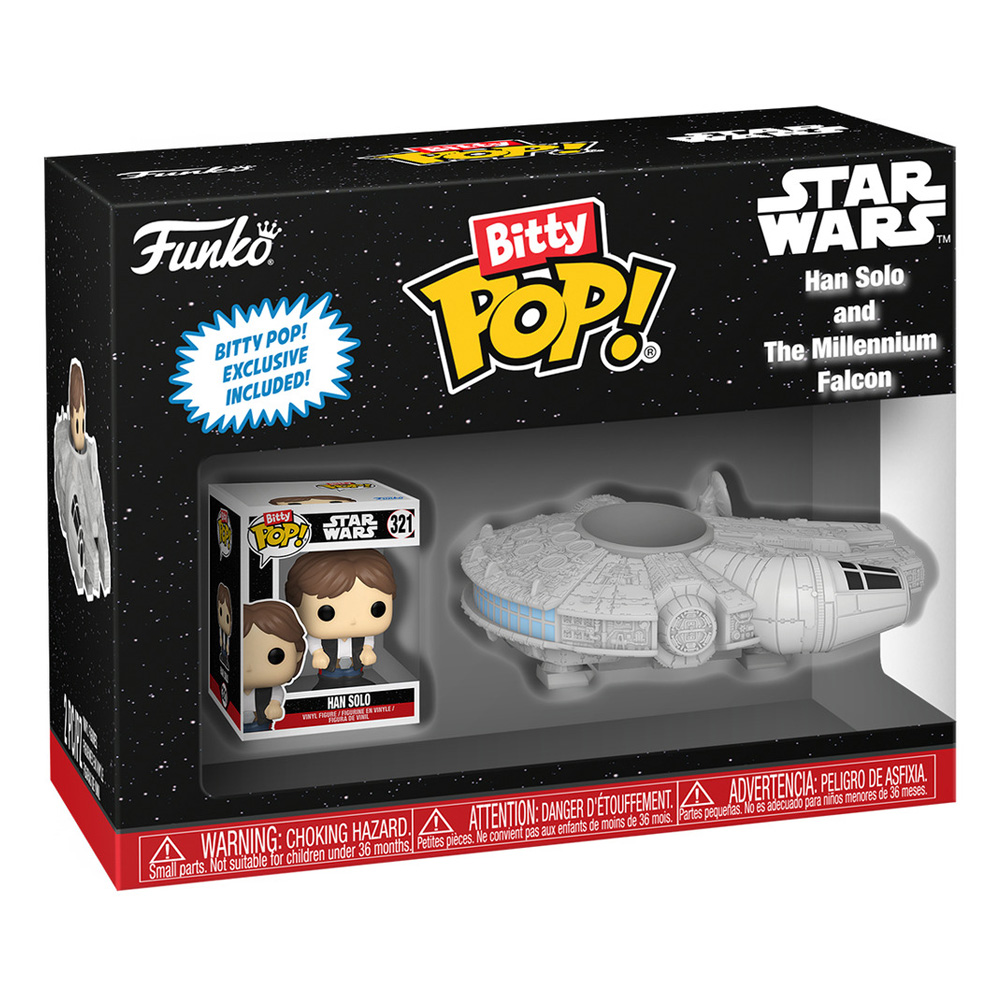 Funko Bitty POP! Ride: SW- Han Solo w/Millenium Falcon