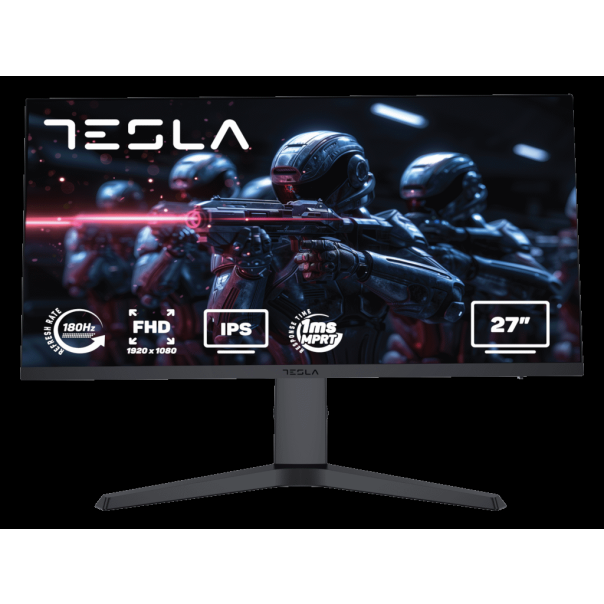 TESLA Monitor 27GH347BF 27" IPS FHD 180Hz 1ms MPRT/HDMIx2,DP Adaptive sync VESA Pivot,visina