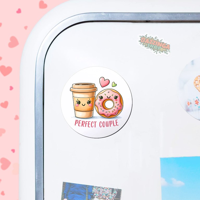 COFFEE AND DONUT MAGNET ZA FRIZIDER