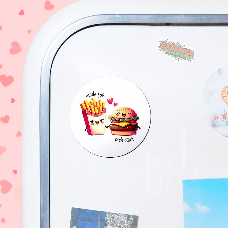 FAST FOOD COUPLE 1 MAGNET ZA FRIZIDER