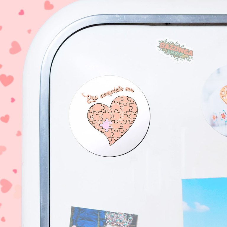 HEART MISSING PIECE MAGNET ZA FRIZIDER