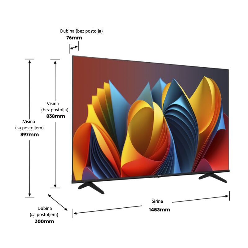 HISENSE 50 inča 50E7NQ Smart LED 4K UHD TV