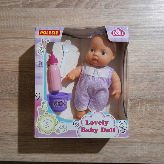 Lutka beba Lovely Baby 24 cm sa flašicom set