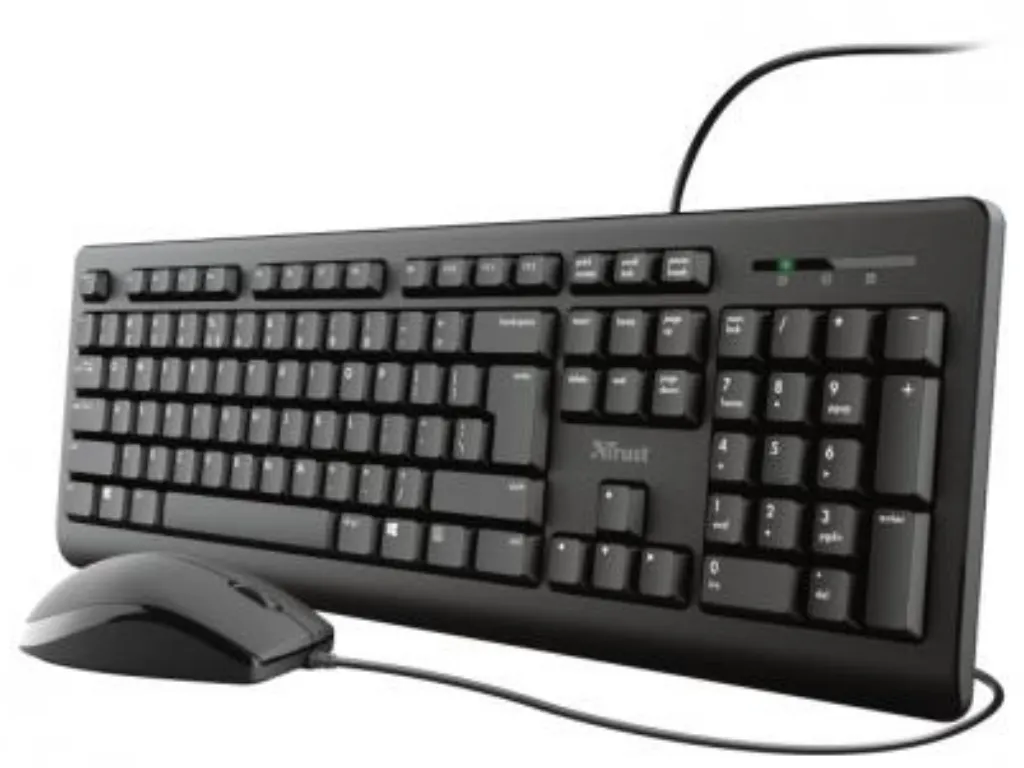 Trust Tastatura+miš TRUST Primo žicni set/US/crna