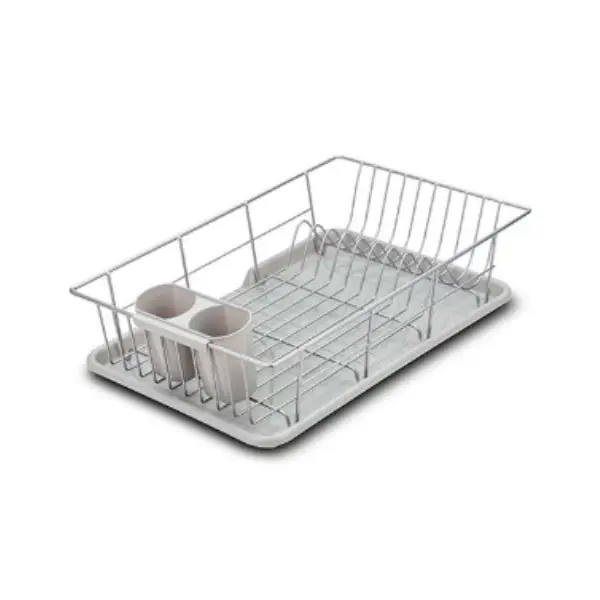 Oceđivač za sudove Mistry 30x48x11cm inox-beli Nava NV10-186-016