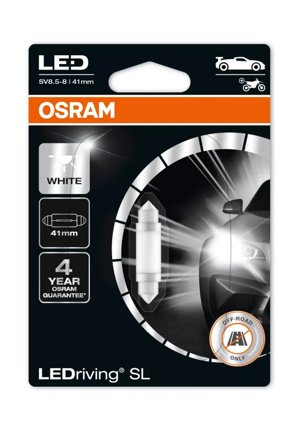 OSRAM LEDriving SL C5W 6413 WHITE 6413DWP-1BL 0,6W 12V SV8.5-8