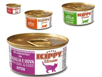 Kippy Mousse konzerva za mačke Sterilised - Zečetina 85g