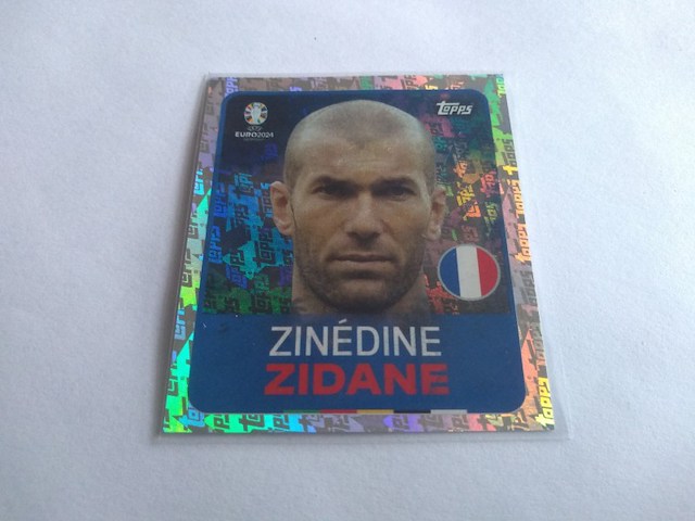 EURO 2024 GERMANY Topps Foil ZIDANE LEG 8 paralela