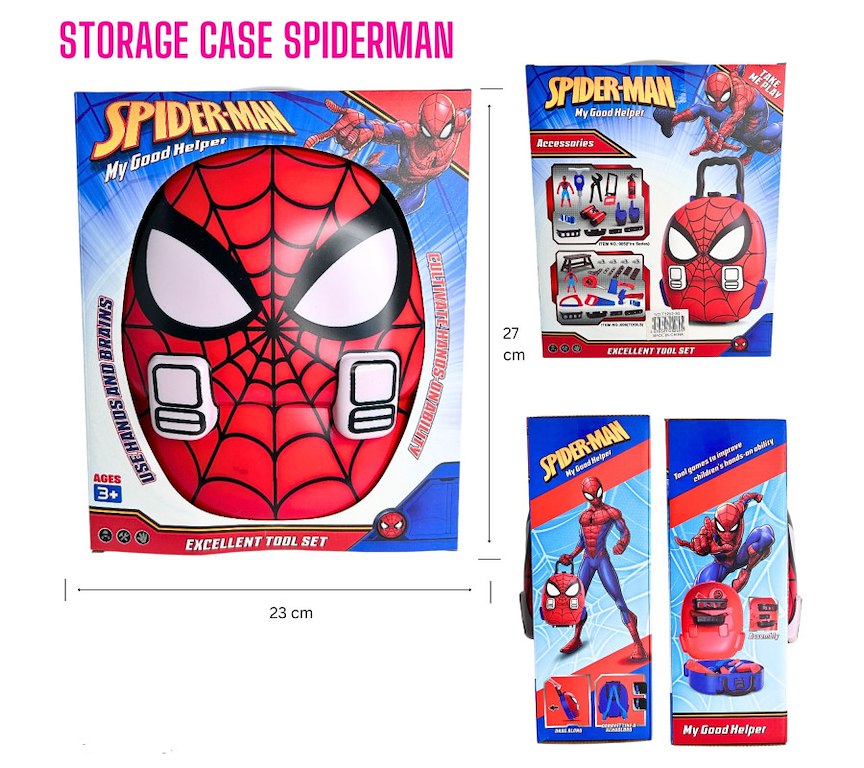 Spiderman kofer set alata