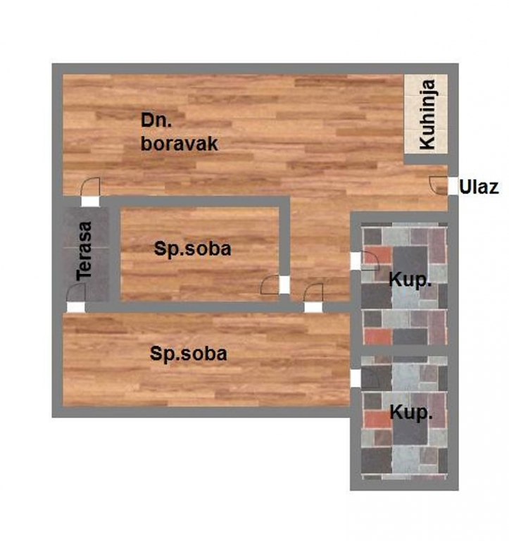 - 61m2 - Odličan dvoiposoban 61m2 - Pouzdana izgradnja