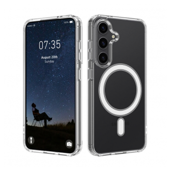 Maska Berlia Clear Mag Case Premium za Samsung S25/ S931B transparent