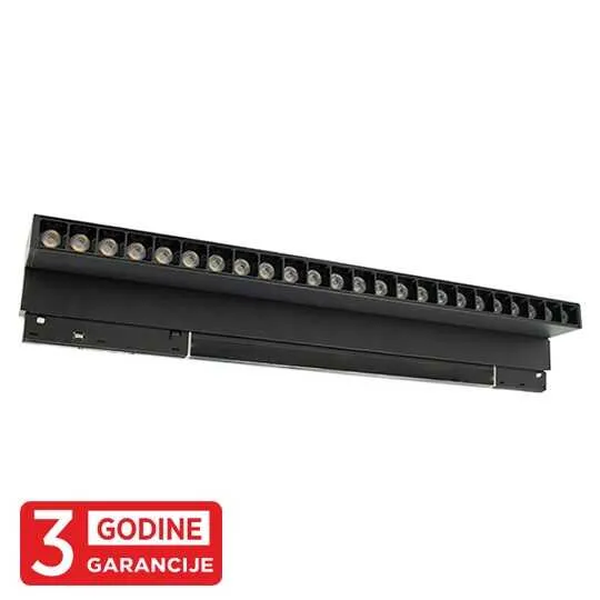 M204013-440 3000K 24W 48V LED magnetna zglobna linearna svetiljka 24° 440x22x105mm 3Y Mitea Lighting