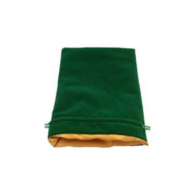 Dodaci za igre - Dice Bag, Green Velvet with Gold Satin Lining