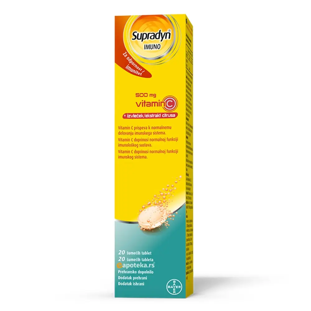 Supradyn Imuno vitamin C 500 mg 20 šumećih tableta