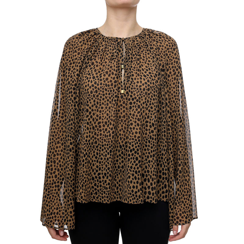 Ženska košulja Michael Kors Cheetah V Neck Top