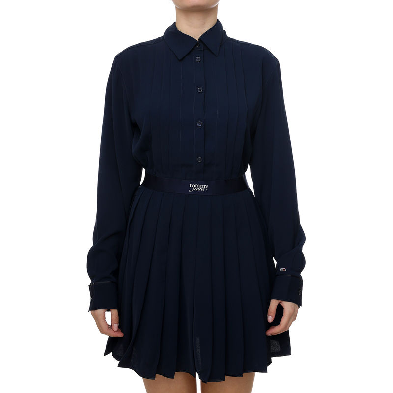 Ženska haljina Tommy Hilfiger Tape Shirt Dress