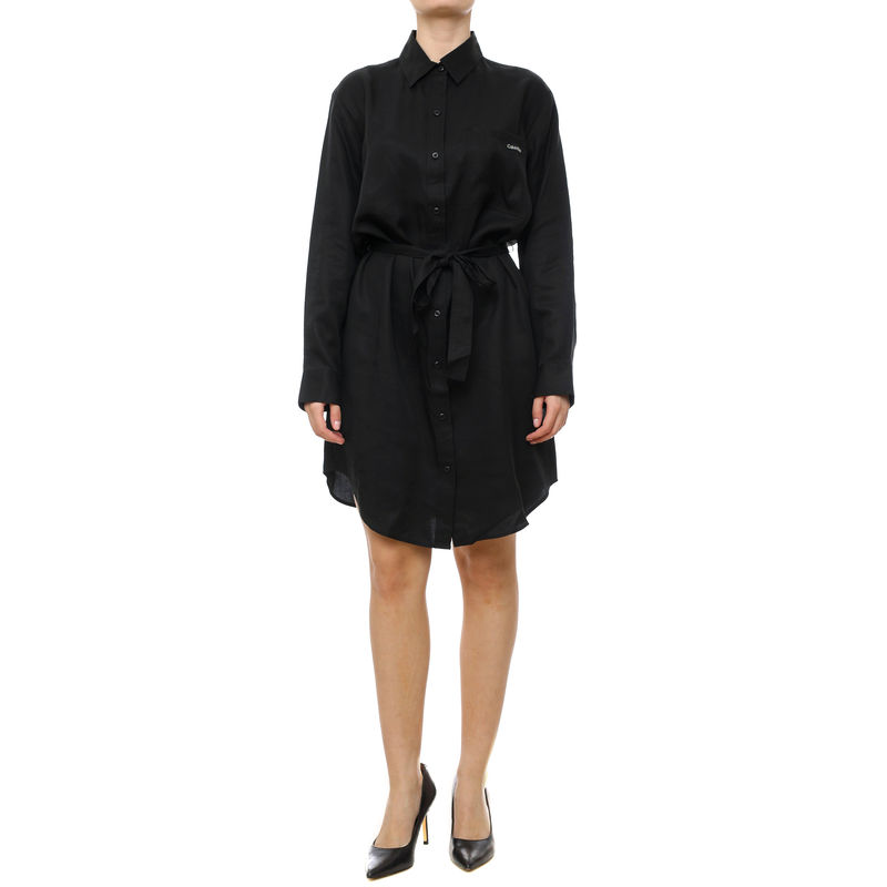 Ženska haljina Calvin Klein Lyocell Shirt Dress