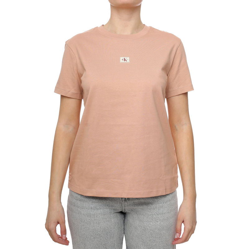 Ženska majica Calvin Klein Woven Label Regular Jersey Tee