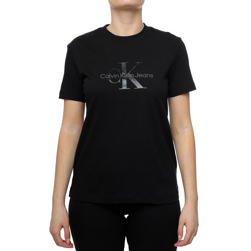 Ženska majica Calvin Klein Glossy Monologo Regular Tee