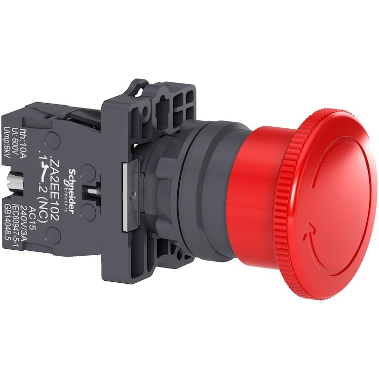 XA2ES542 E-STOP TASTER,TURN TO RELEASE,RED,1NC