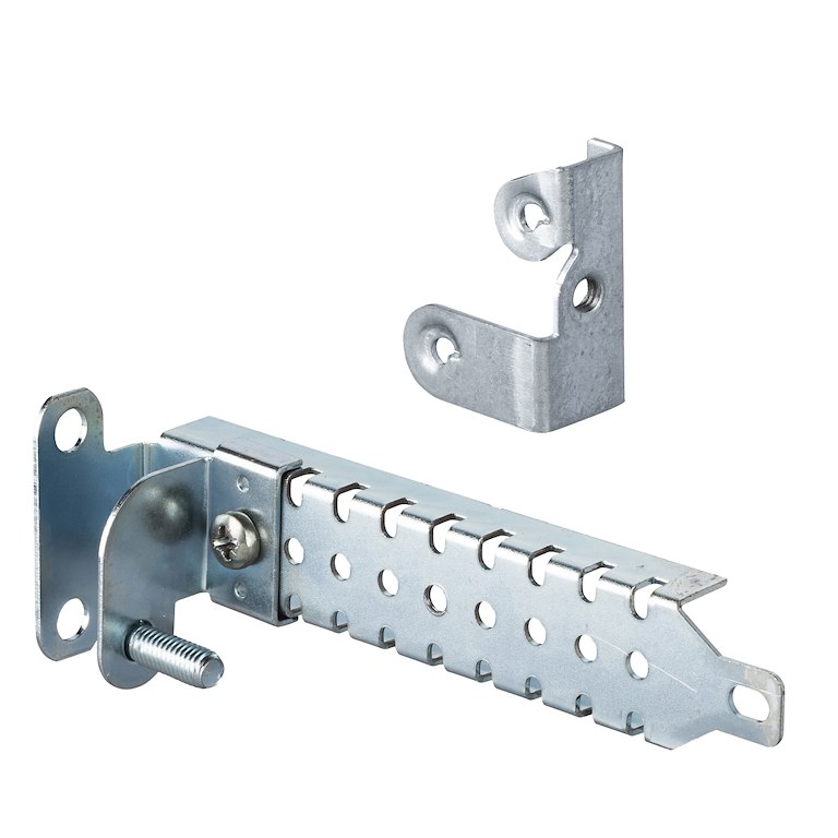 NSYSDCR200 Set 4 kliznice sa držačima mont. ploče za podešavanje po dubini,gal.čelik-D200mm