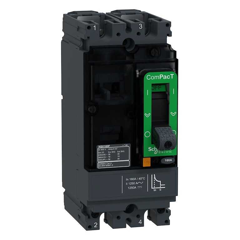 C16F2TM160 PREKIDAČ NSX160F 18kA DC 2P 160A TMD