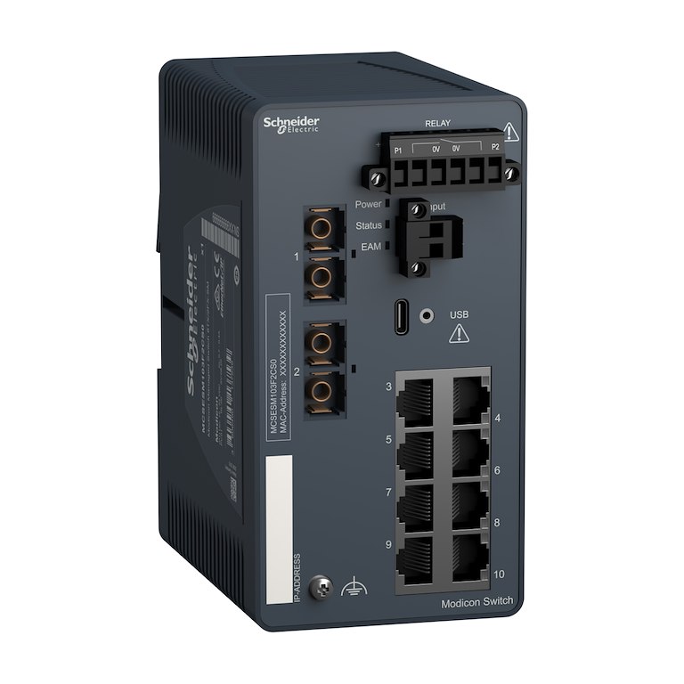 MCSESM103F2CS0 MODICON UPRAVLJIVI SWITCH 8TX/2FX-SM