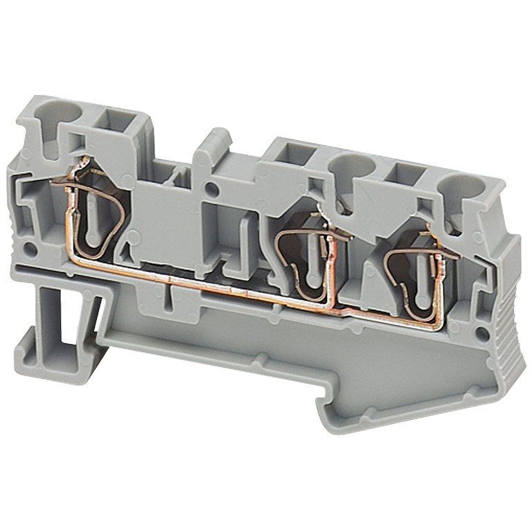 NSYTRR43 STEZ. OPRUŽNA 4mm2 1P 1x2 SIVA
