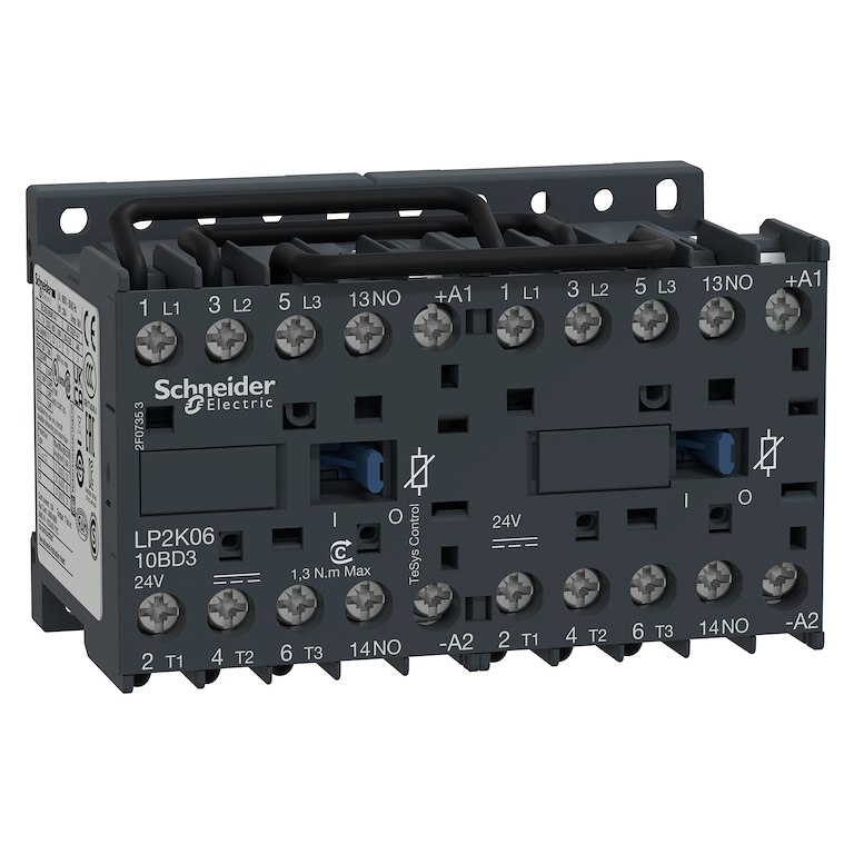 LP2K0610BD3 KONTAKTOR REV 6A 1NO 24V DC