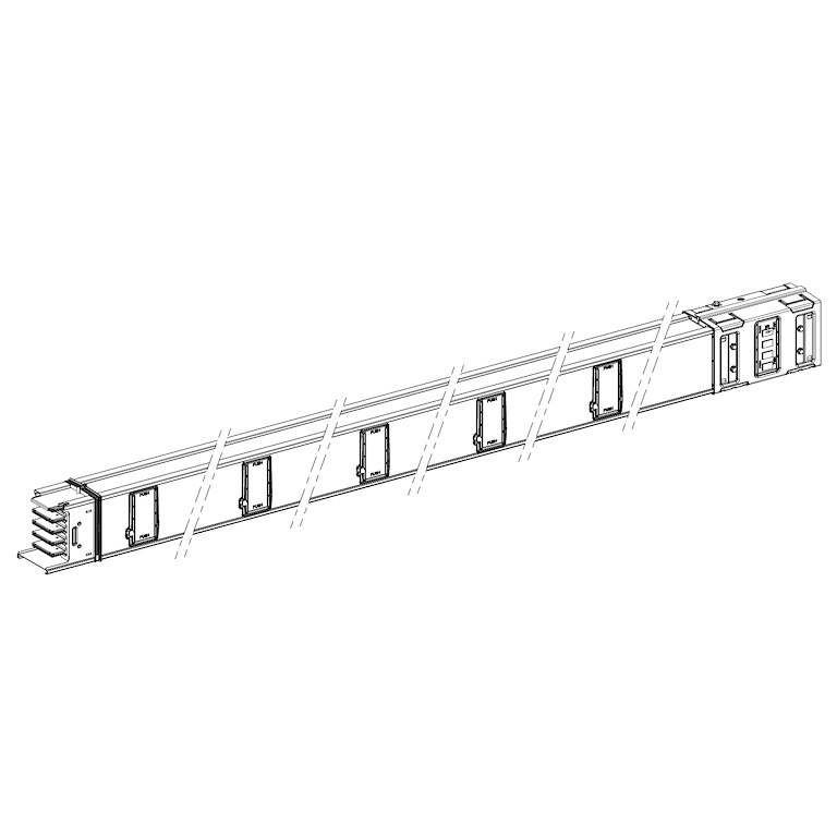 KSA500ED45010 Ravni vodni dužni deo 500A 5m