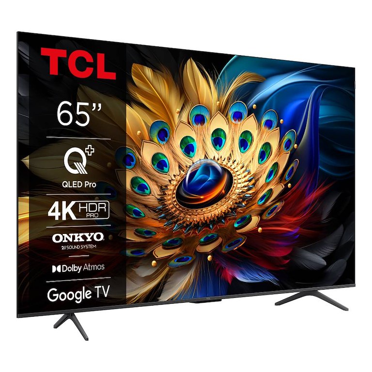 Televizor TCL 65C655/QLED/65"/4K HDR PRO/Google TV/crna