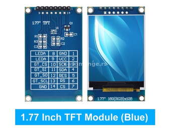 TFT LCD ekran 1.77" 128x160 SPI ST7735S Cena Srbija