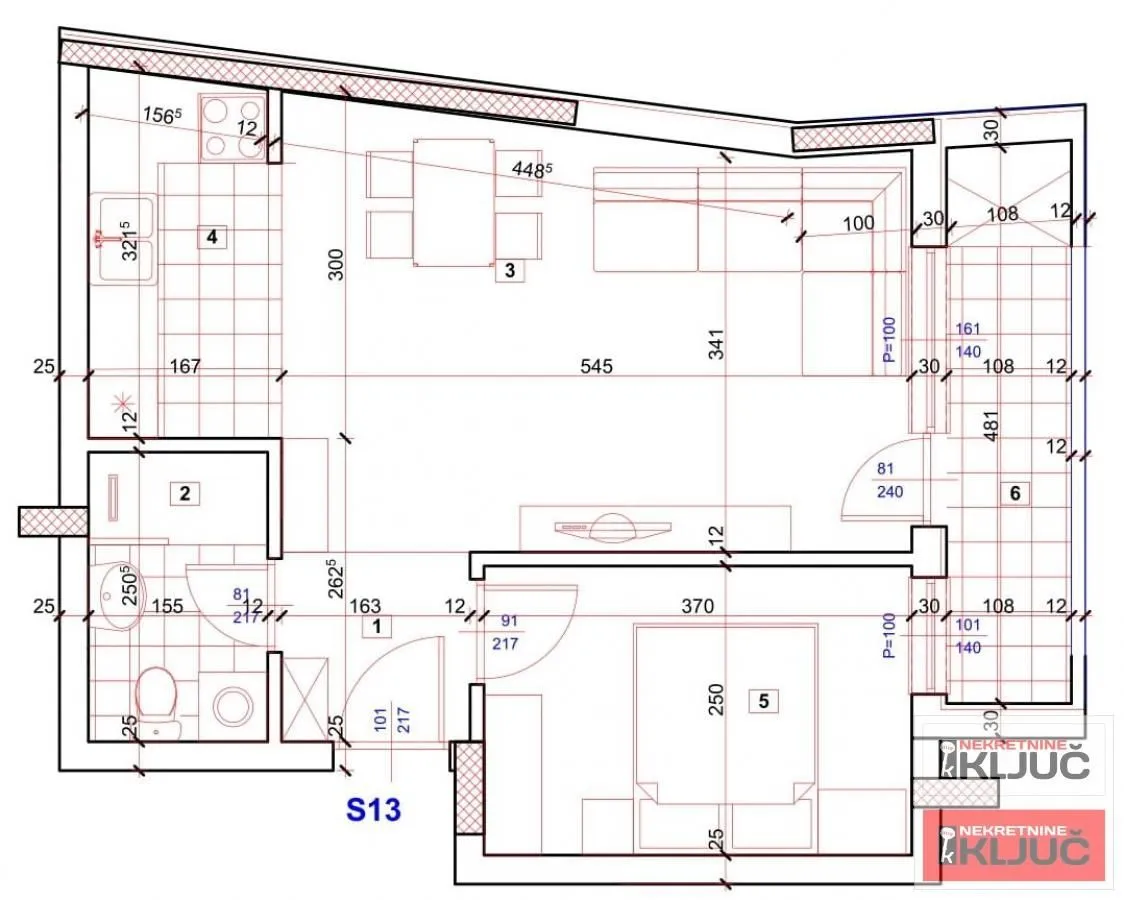 Prodaja, dvosoban stan, 45m2, Salajka, Novi Sad, Novi Sad