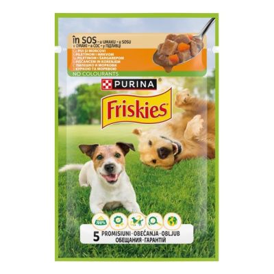 Friskies Dog Adult Piletina i Šargarepa u Sosu 85g