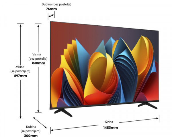 HISENSE 50 inča 50E7NQ Smart LED 4K UHD TV