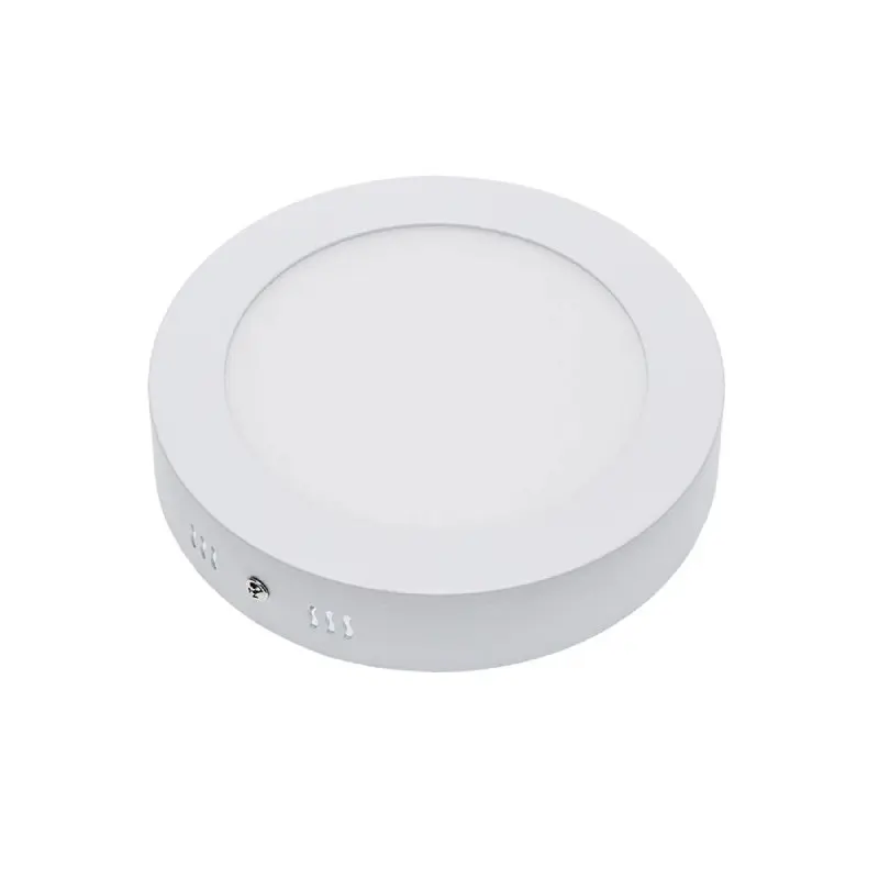 AURA-LIGHT LED Nadgradni panel, Okrugli, 12W, 6000K, Beli