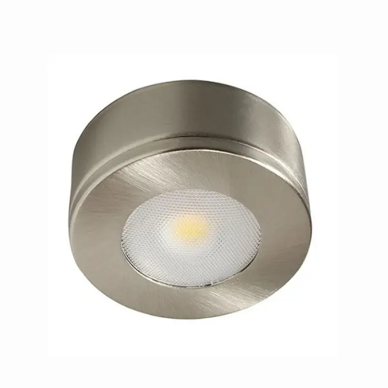 AURA-LIGHT Ugradna rozetna 3W 3000K, Okrugla, Hrom