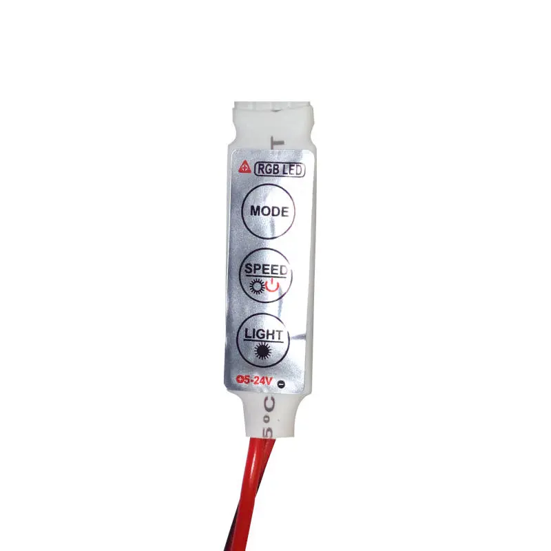 AURA-LIGHT Mini kontroler za LED trake RGB LU10-2021, 6A, 5-24V, 72W, Beli
