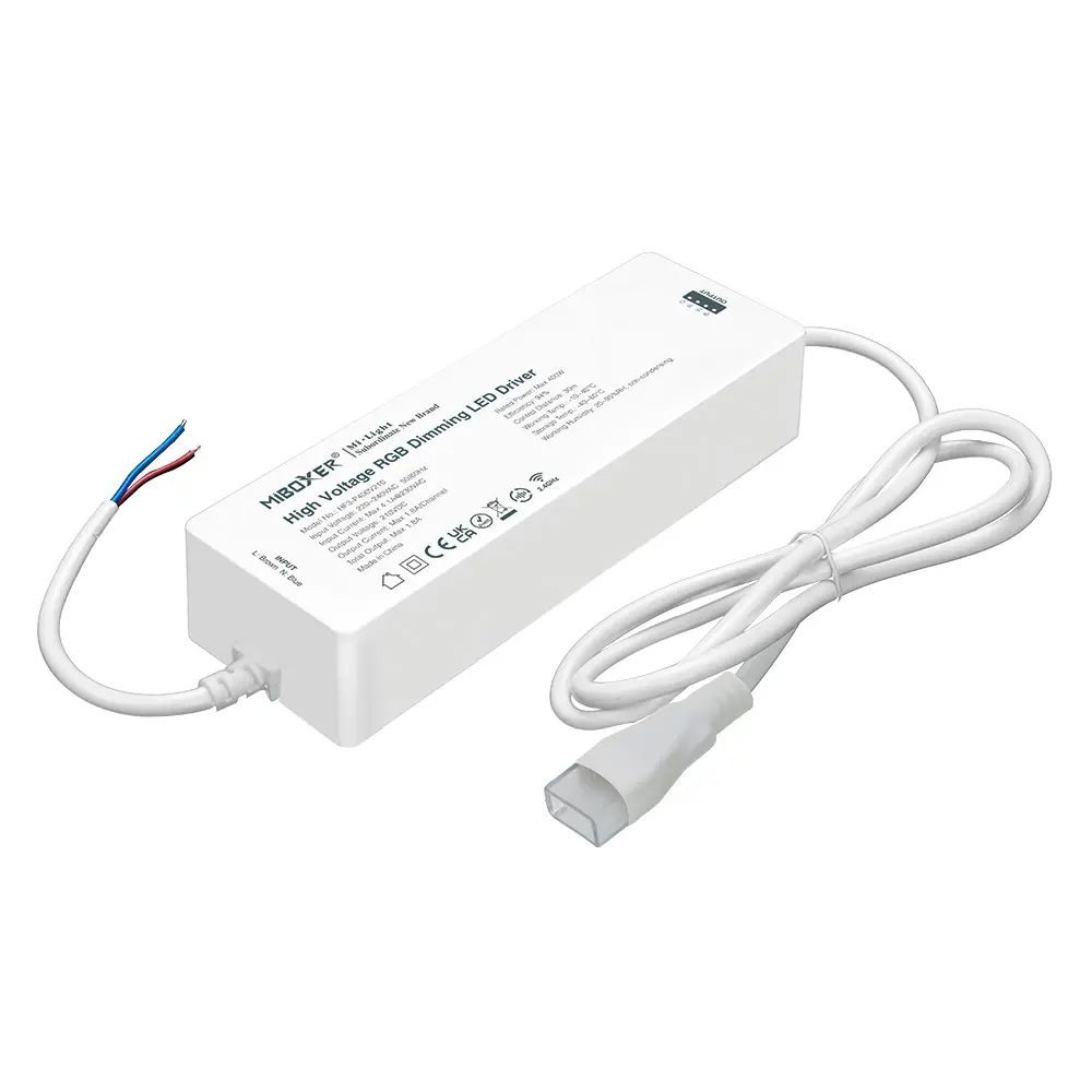 MIBOXER Kontroler za LED trake RGB HF3-P400, 210V, 400W, 1.9A, 2.4GHz, Beli