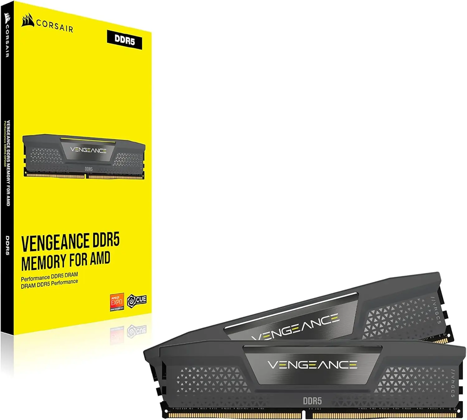 Corsair RAM memorija VENGEANCE 64GB(2X32GB)/DDR5/6000MHZ/CL30/1.40V/XMP & EXPO CMK64GX5M2B6000Z30