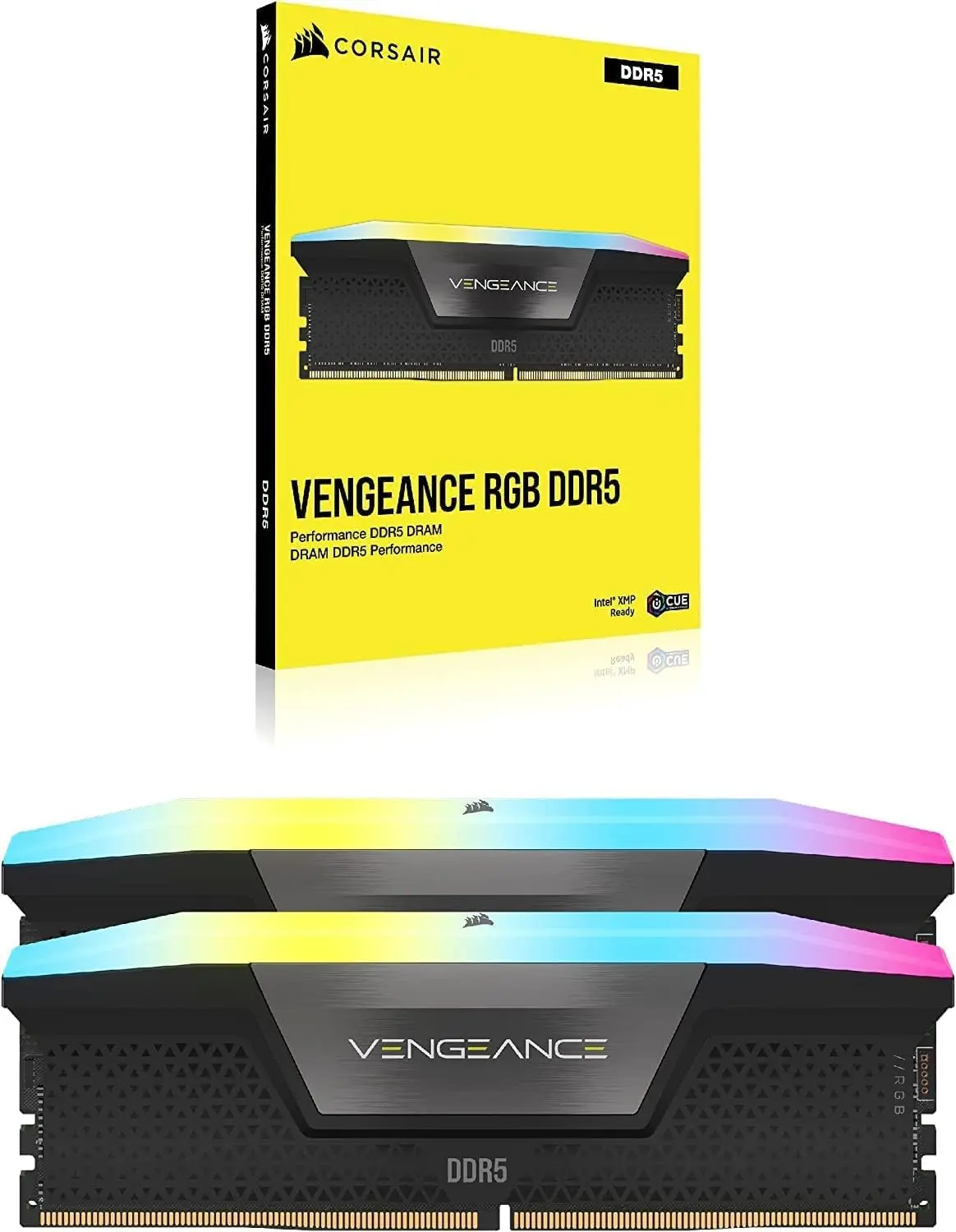 Corsair RAM memorija VENGEANCE 64GB(2X32GB)/DDR5/6400MHZ/CL32/1.40V/RGB/XMP CMH64GX5M2B6400C32