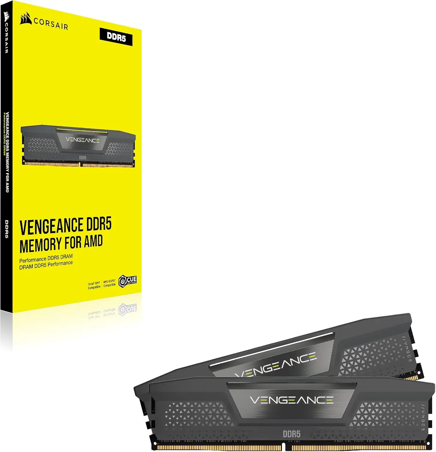 Corsair RAM memorija VENGEANCE 32GB(2X16GB)/DDR5/6400MHZ/CL32/1.40V/EXPO & XMP CMK32GX5M2B6400Z32